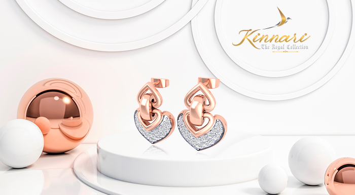 KINNARI Heart Earrings Set